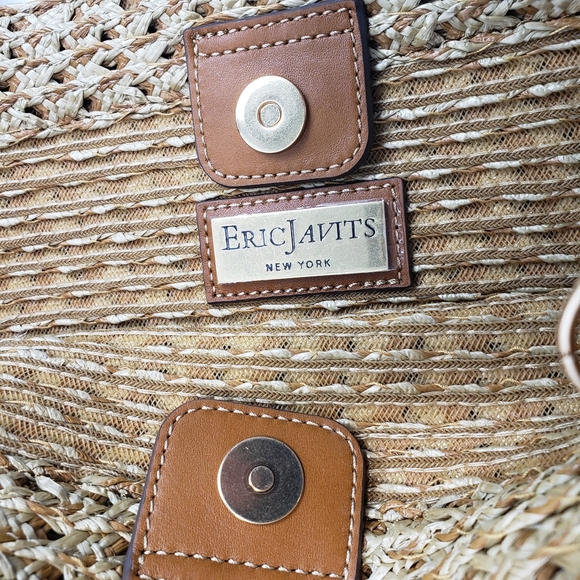 Eric Javits | Bags | Eric Javits 2p Wicker Straw Tote Satchel Pouch ...